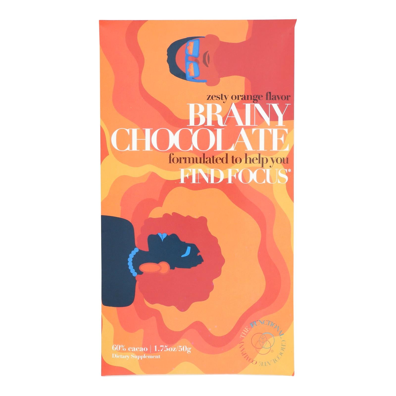 Brainy Chocolate | Cognitive Boost | Functional Food | 12-Pack Bar Case