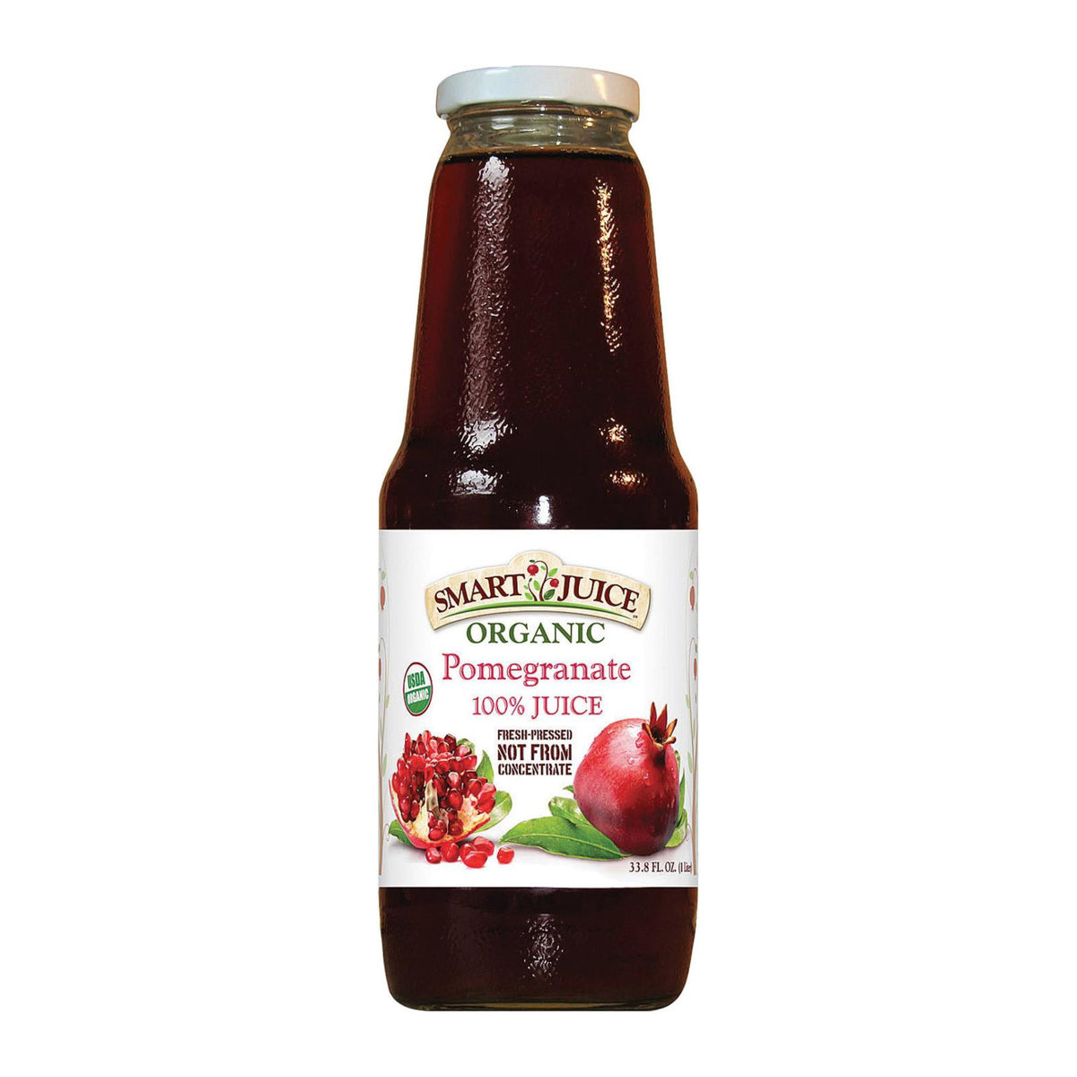 Smart Juice Pomegranate Juice, 33.8 Fl Oz (6 Pack) - Organic & Healthy ...
