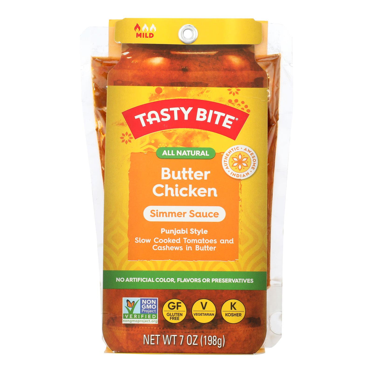 Tasty Bite Butter Chicken: 7oz Pouches, 10 Count Case | Ready to Eat ...
