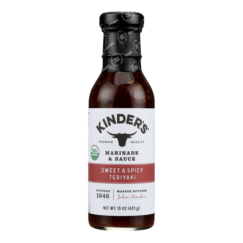 Kinders Organic Sweet Spicy Marinade Case of 6: Gluten-Free BBQ Sauce ...