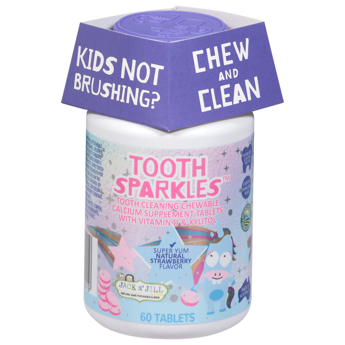 Jack N Jill Kids Tooth Sparkles: Natural Teeth Cleaning Powder for Kids ...