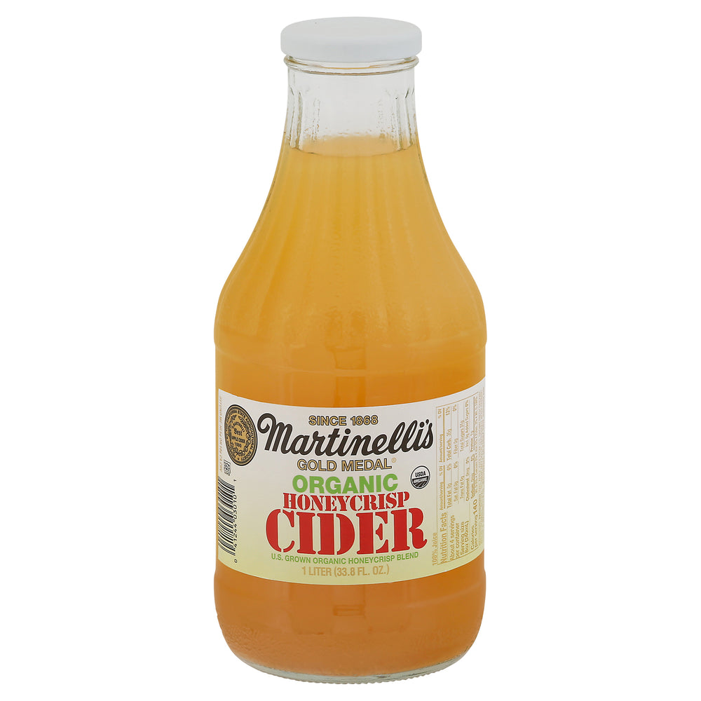 Martinelli's Organic Honeycrisp Apple Cider! Unfiltered & Kosher, 33.8 ...