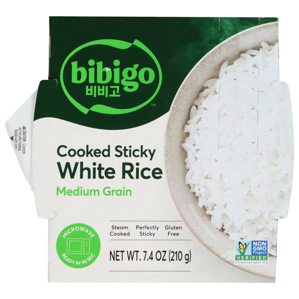 Bibigo Sticky White Rice (6 x 7.4 oz) | Easy Microwave Rice - Ready Now ...
