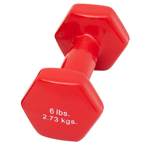 6 Lb Vinyl Dumbbell Weight - Color Coded Cast Iron - Single – Cozy Farm