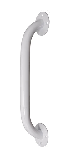 Powder Coated Grab Bar 16 Inch - White Steel Safety Rail - 250 lb Capa ...