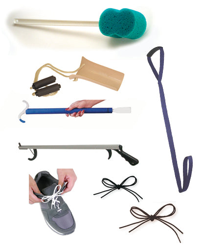 8-Piece Hip Kit with 26" Reacher - Dressing & Bathing Assistance – Cozy ...