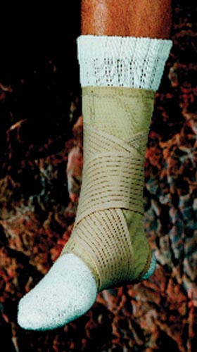 Double Strap Ankle Support - Beige Compression Brace for Sports - Medi ...