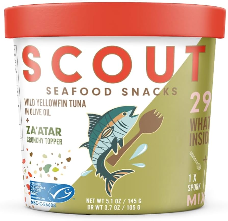 Scout Tuna Snack Zaatar: Gourmet canned tuna with Mediterranean flavors ...