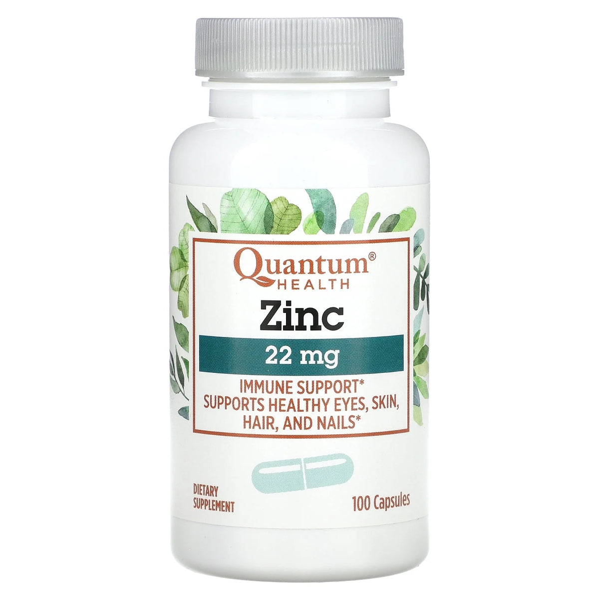 Quantum Health Zinc 22mg: Immune support supplement. 100 caps. Boost ...