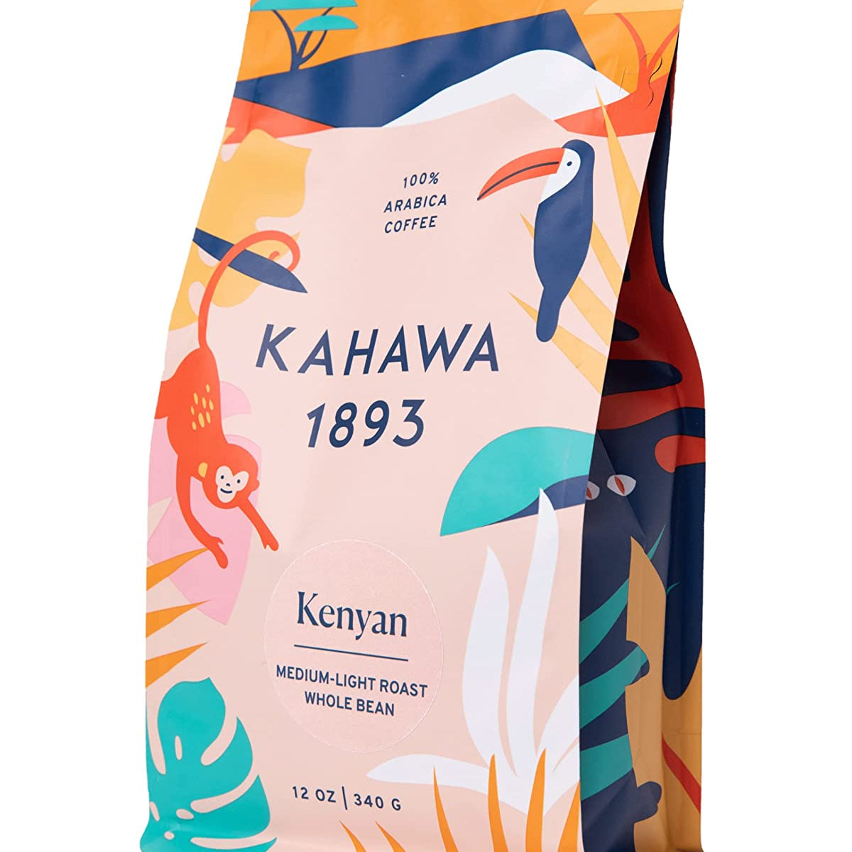 Kahawa 1893 Medium Roasted Coffee Whole Bean - Kenyan - 12 Oz (Case of ...