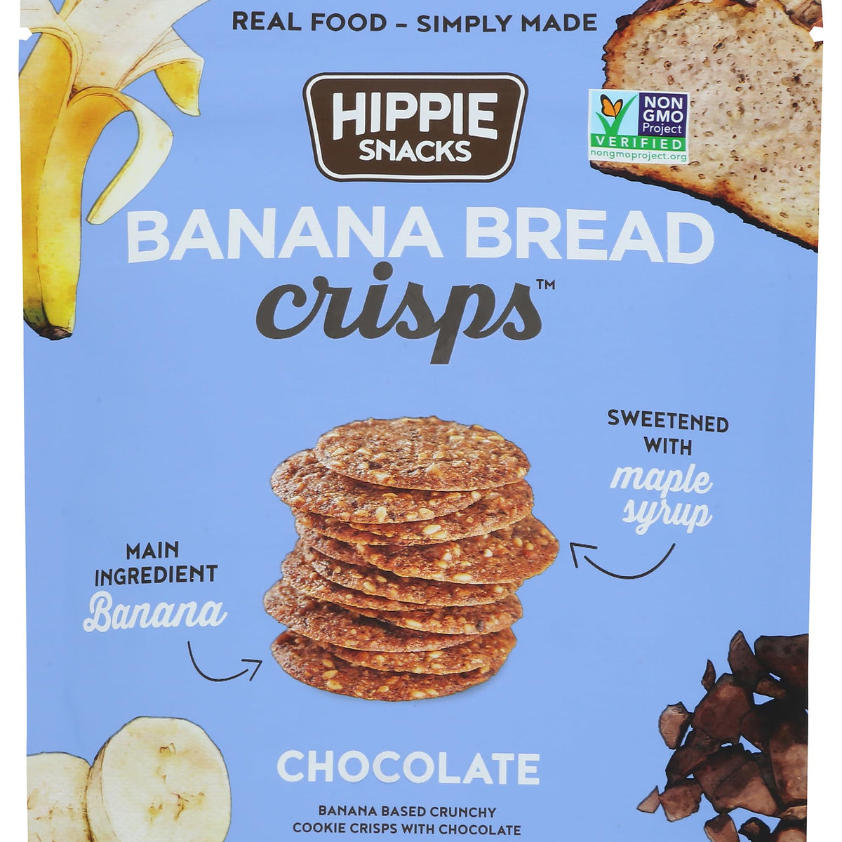 Hippie Snacks Chocolate Banana Bread Crisps! (8-Pack) Gluten-free snack ...