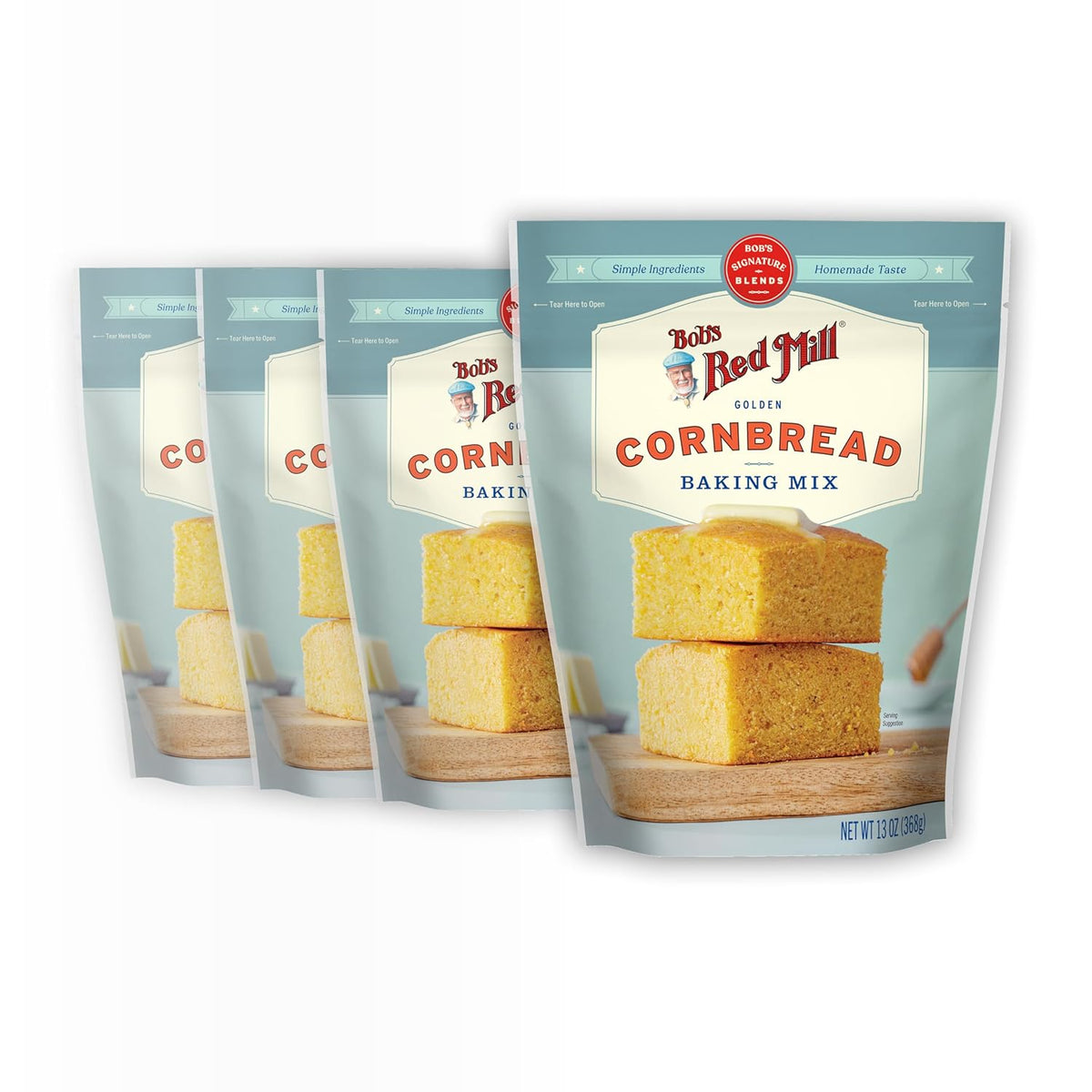 Bob's Red Mill Gluten-Free Cornbread Mix, 13 oz, Pack of 4 | Stone ...