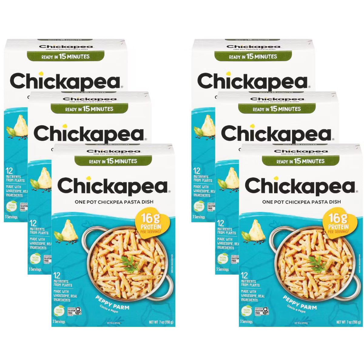 Chickapea One Pot Pepper Parmesan Pasta | 7 Oz 6-Pack | Gluten-Free ...