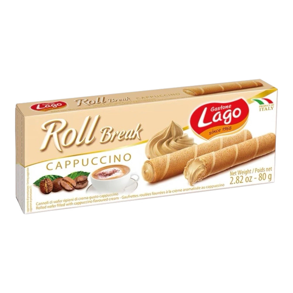 Gastone Lago I Wafer Roll Break Cappuccino 80g – Cozy Farm