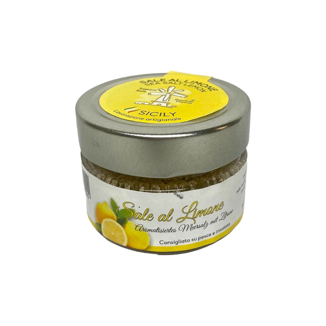 Trapani Sale Sea salt Lemon Sale al Limone Glass jar 90g – Cozy Farm