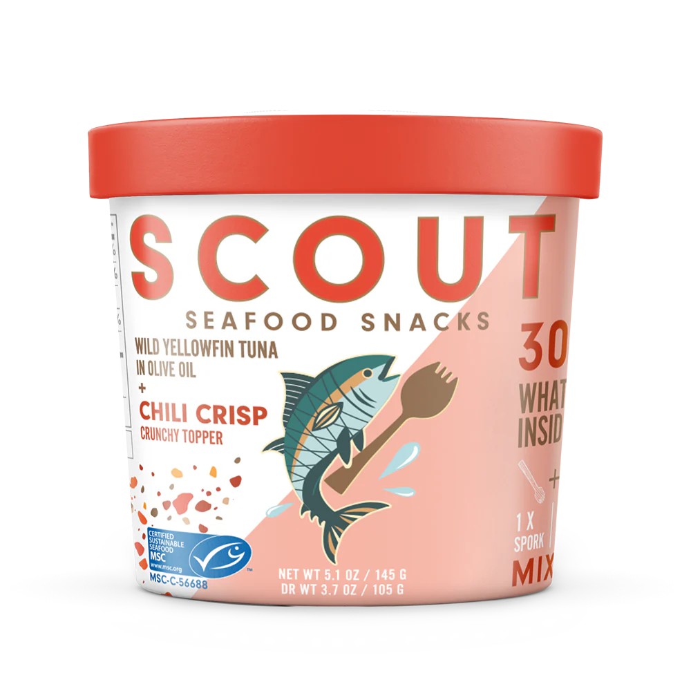 Scout Chili Crisp Tuna: Gourmet canned tuna snacks, sustainably sourced ...