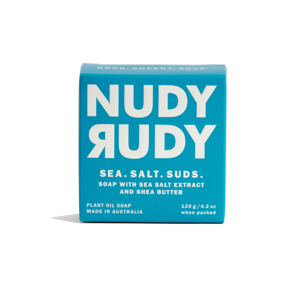 Nudy Rudy Sea Salt Soap Bar: Natural exfoliating cleanser. Gentle, 4.2 ...