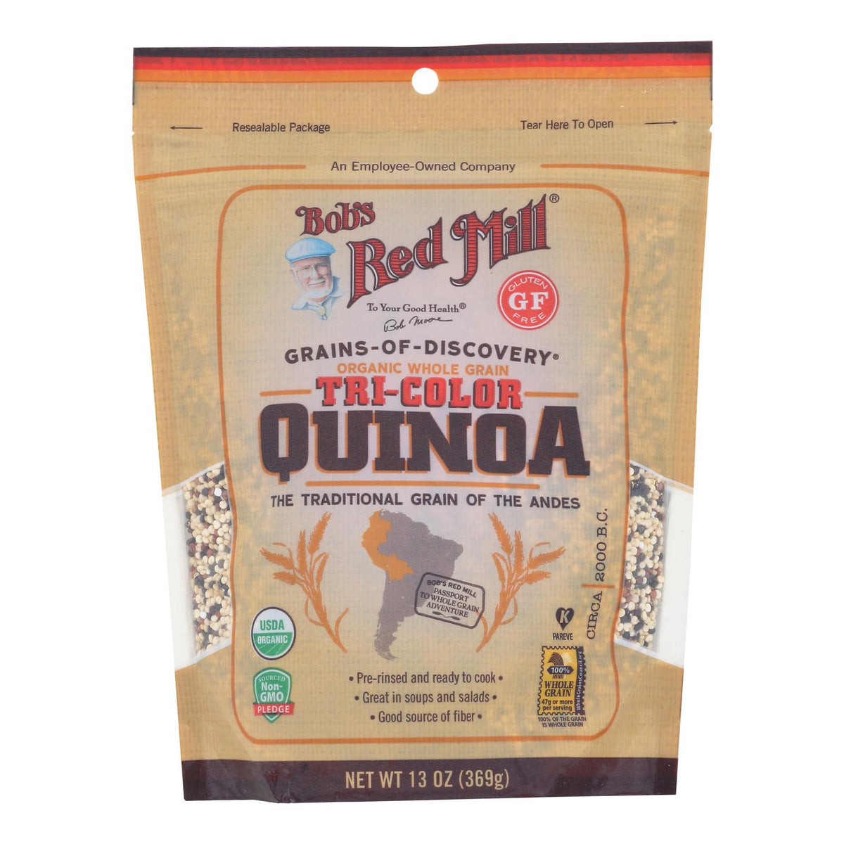 Bob's Red Mill Quinoa Tri-Color (Pack of 5) | Gluten-Free, Non-GMO ...
