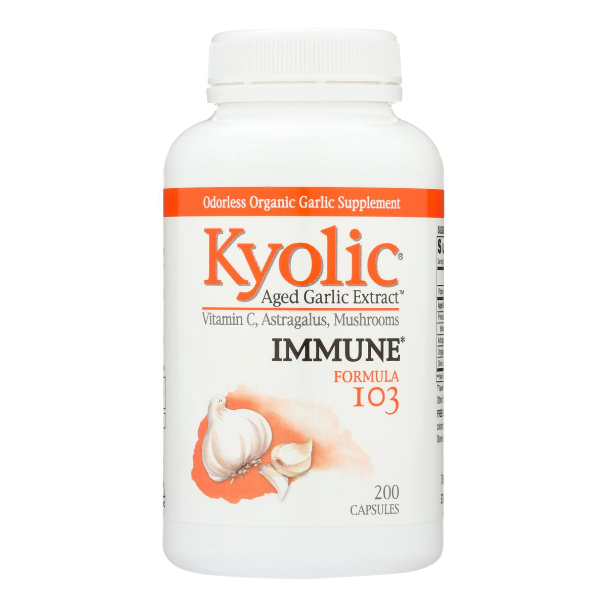 Kyolic Immune Formula 103: 200 Capsules of Aged Garlic Extract for ...