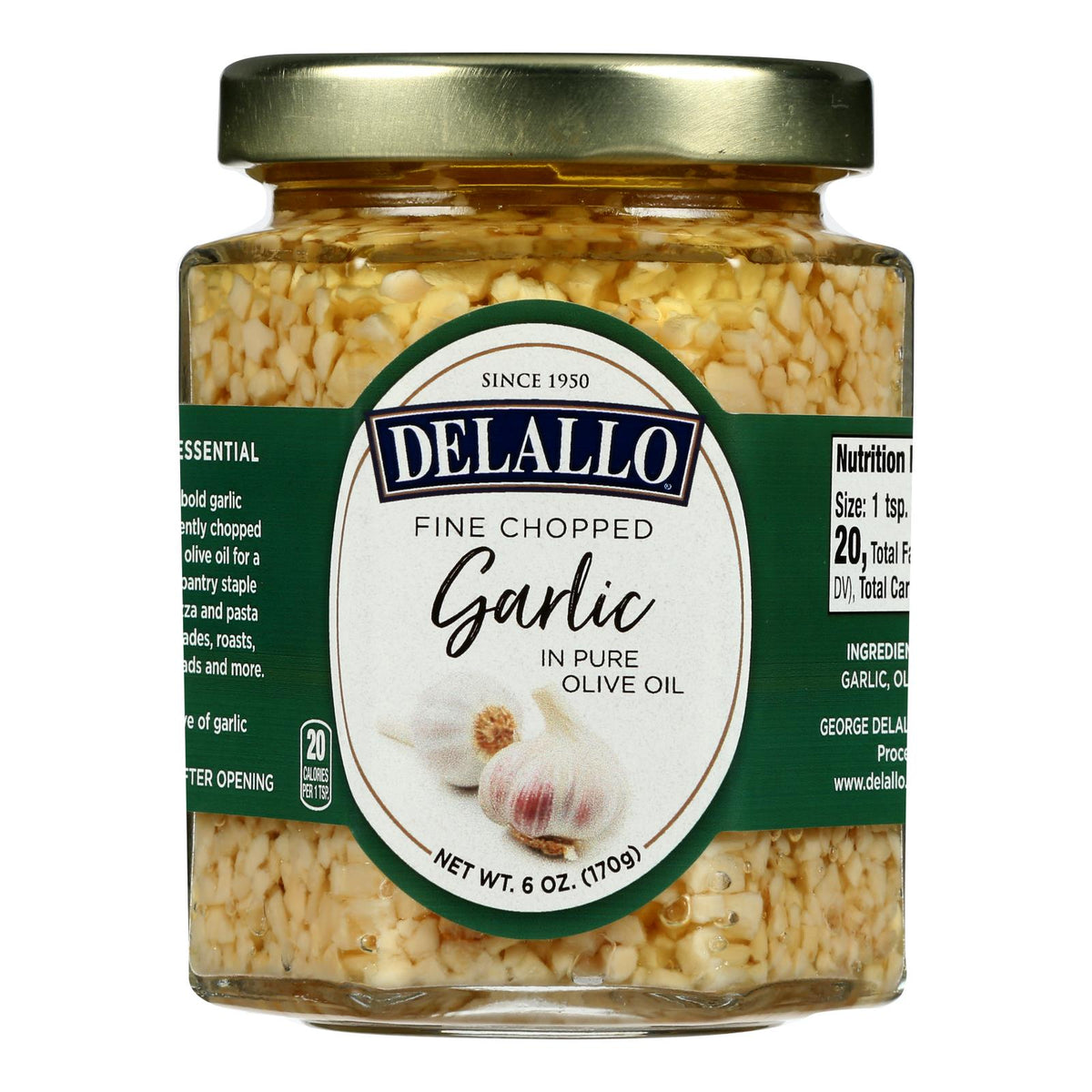 Delallo Pure Olive Oil Fine Chopped Garlic (12 Pack) – Cozy Farm